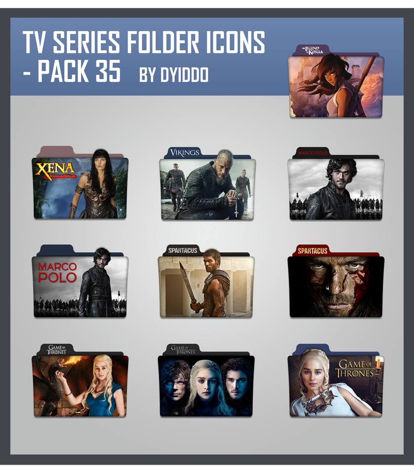 TV Series Folder Icons - Pack 35 by DYIDDO on DeviantArt