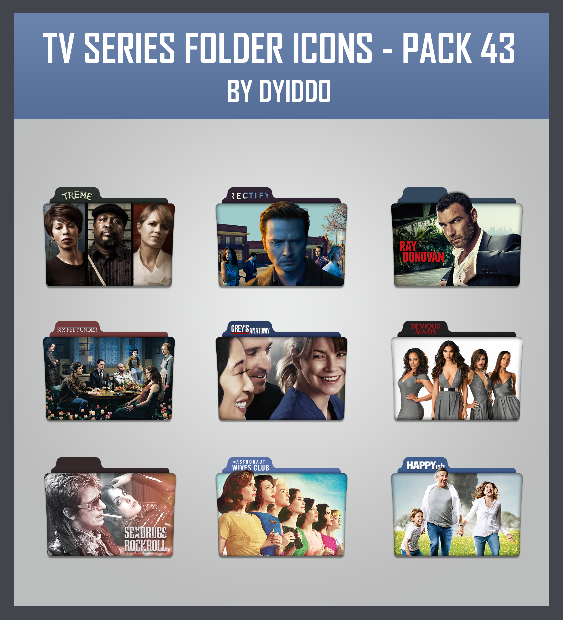 TV Series Folder Icons - Pack 43 by DYIDDO on DeviantArt