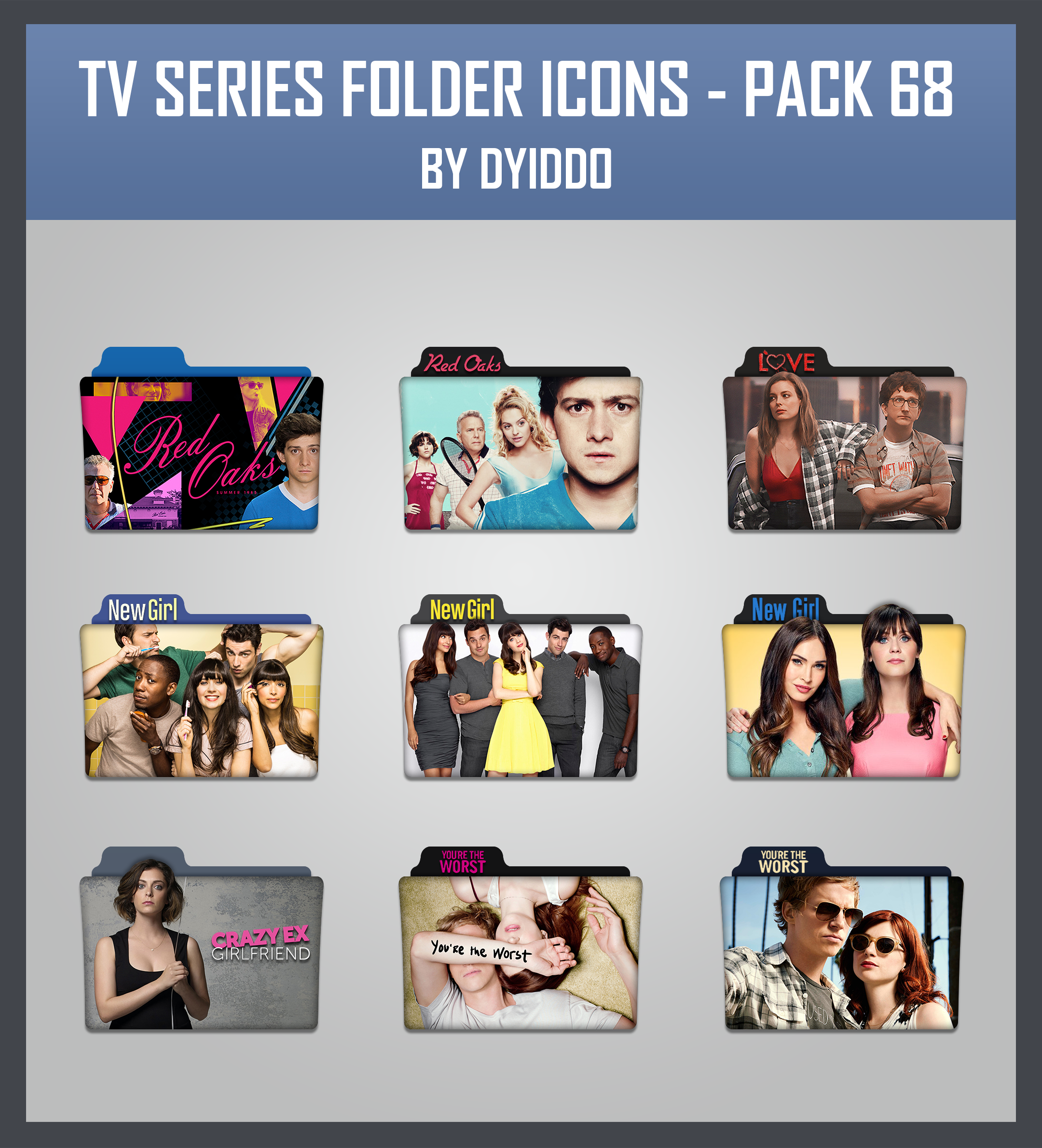 TV Series Folder Icons - Pack 68 by DYIDDO on DeviantArt