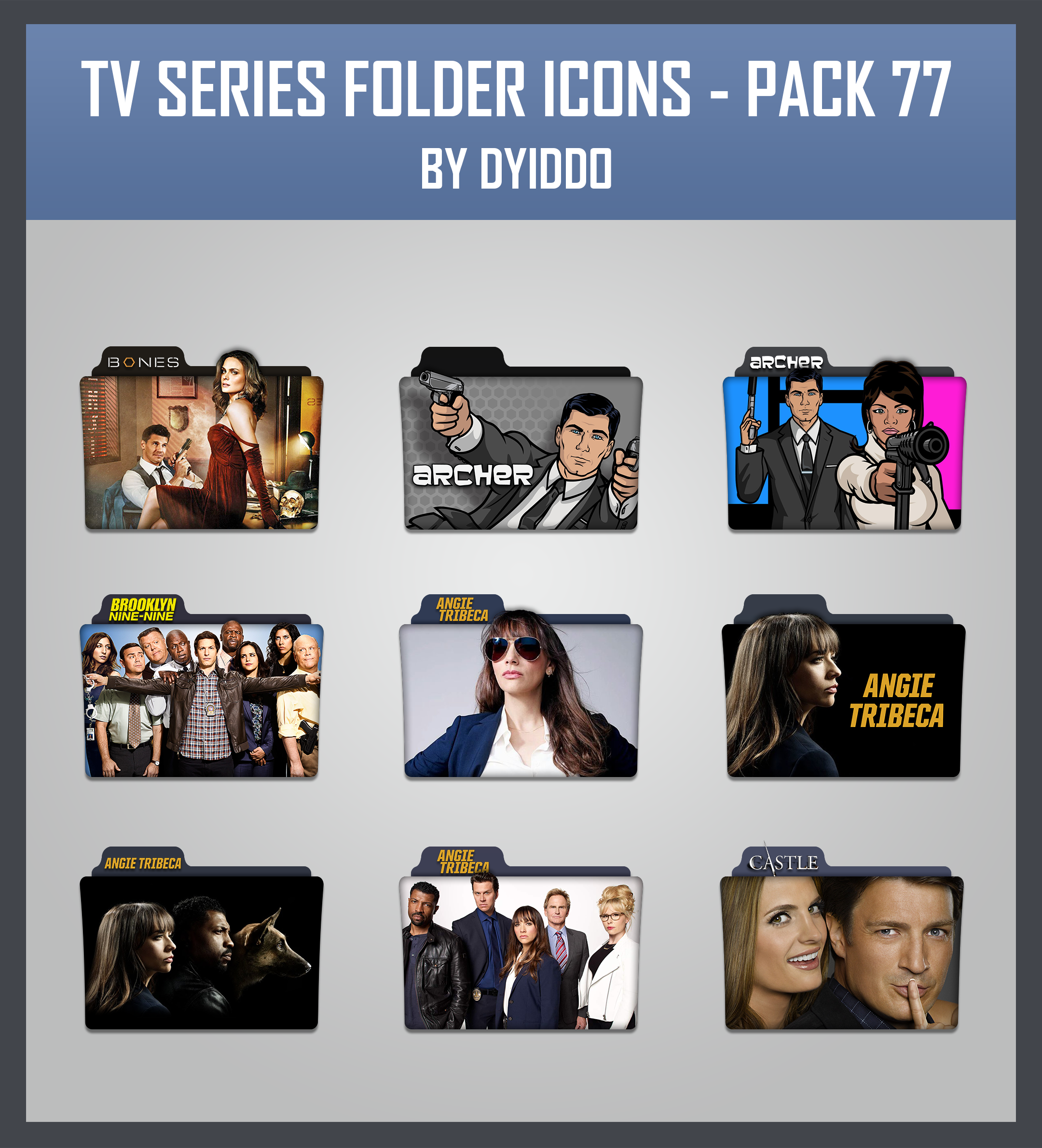 TV Series Folder Icons - Pack 77 by DYIDDO on DeviantArt