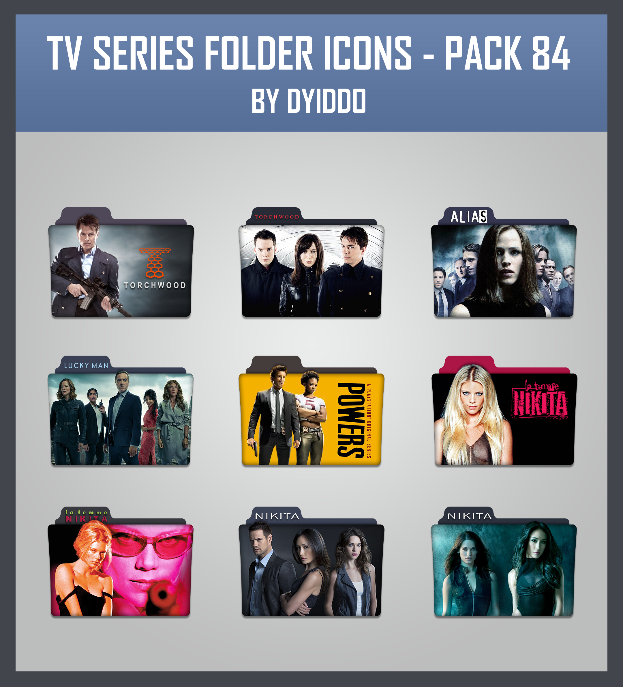 TV Series Folder Icons - Pack 84 by DYIDDO on DeviantArt