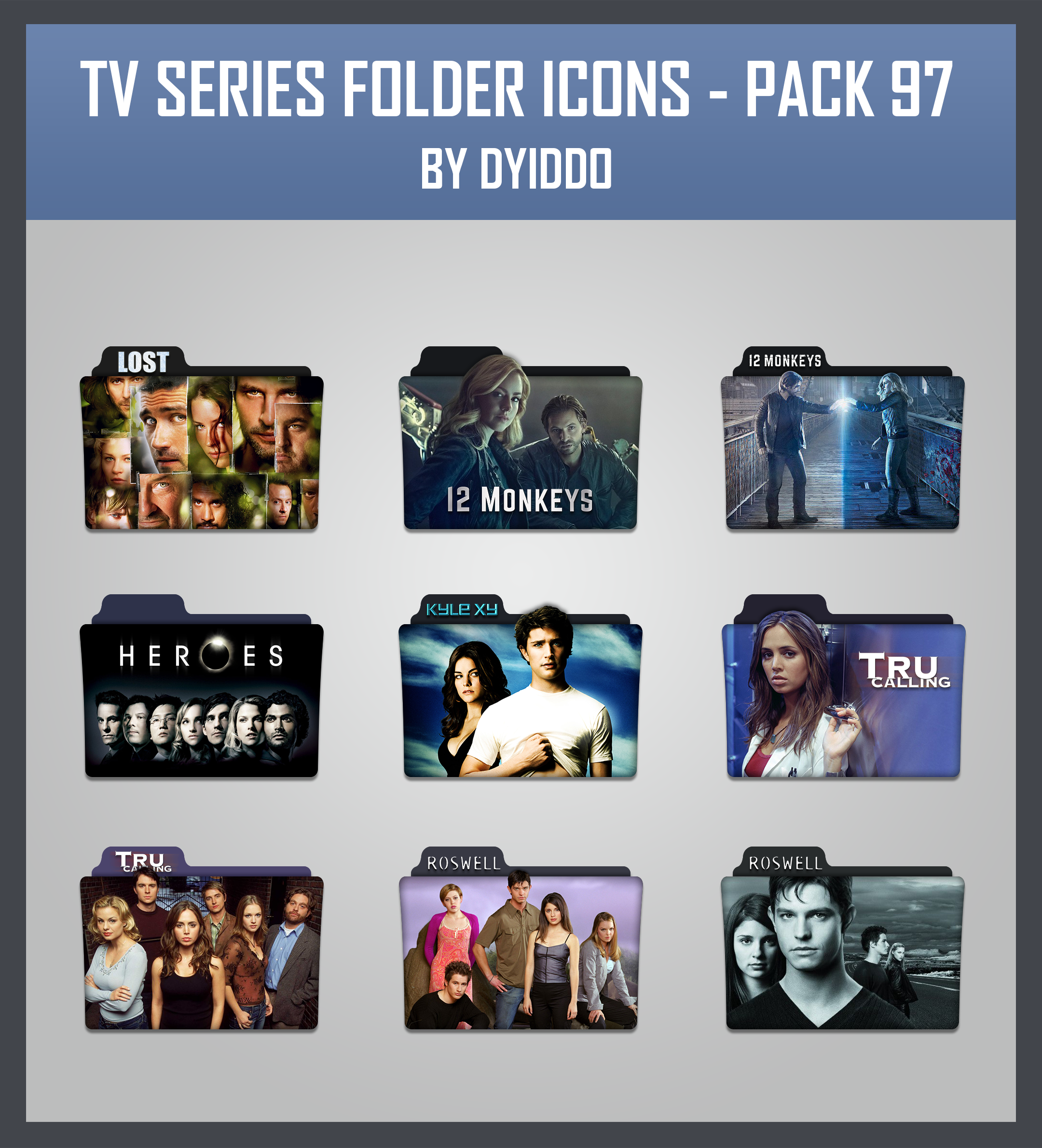 TV Series Folder Icons - Pack 97 by DYIDDO on DeviantArt