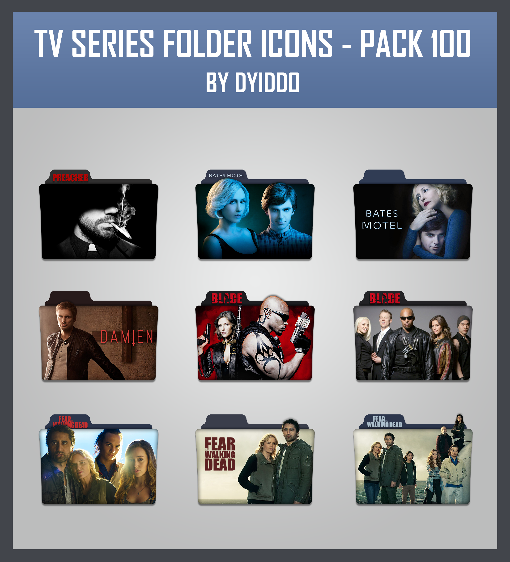 TV Series Folder Icons - Pack 100 by DYIDDO on DeviantArt