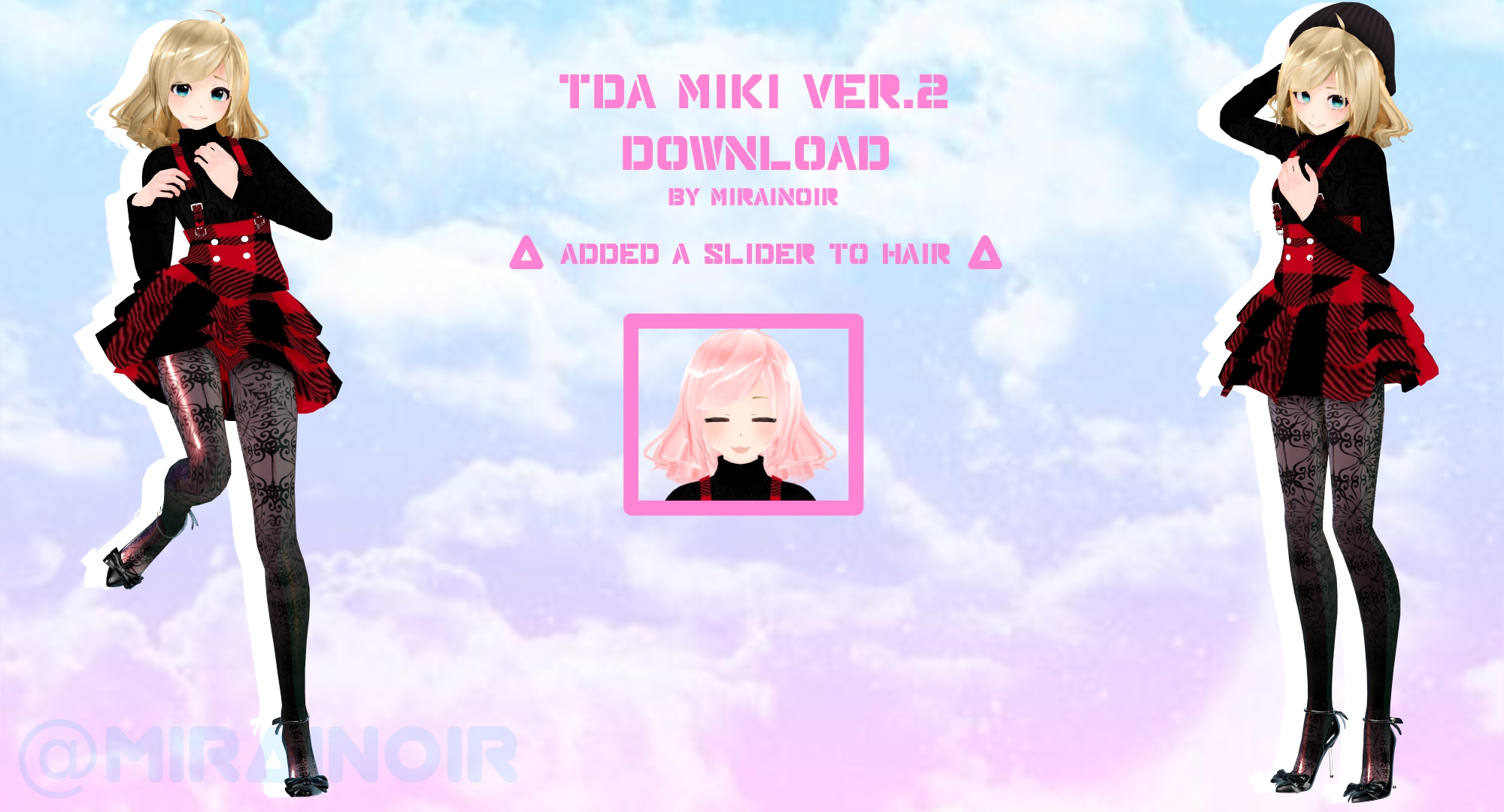 [MMD] [OC] Tda Miki Ver.2 [Download] by MiraiNoir on DeviantArt
