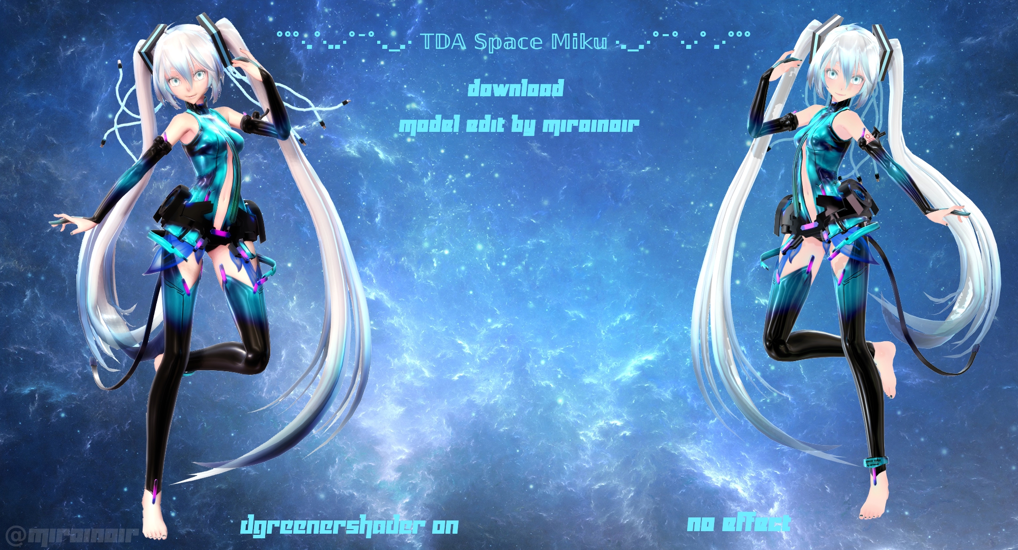 [MMD] TDA Space Miku [DL] by MiraiNoir on DeviantArt