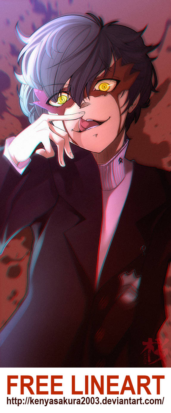 PERSONA 5 - Free Lineart! by kenyasakura2003 on DeviantArt