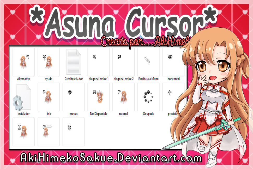 Cursor Asuna -SAO- -By AkiHimekoSakue by AkiHimekoSakue on DeviantArt
