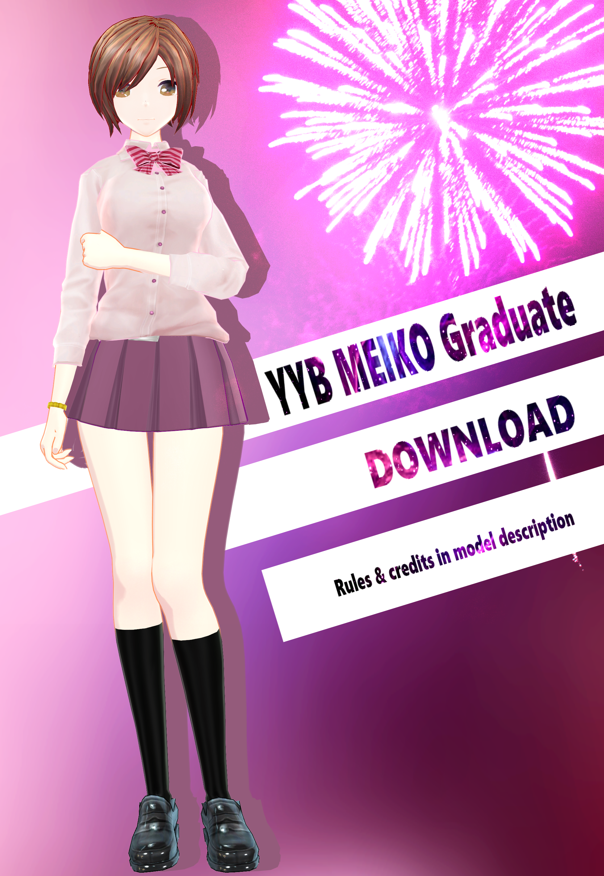 ||MMD|| 30 watchers gift - YYB Graduate MEIKO DL by x-MomoJuice-x on ...