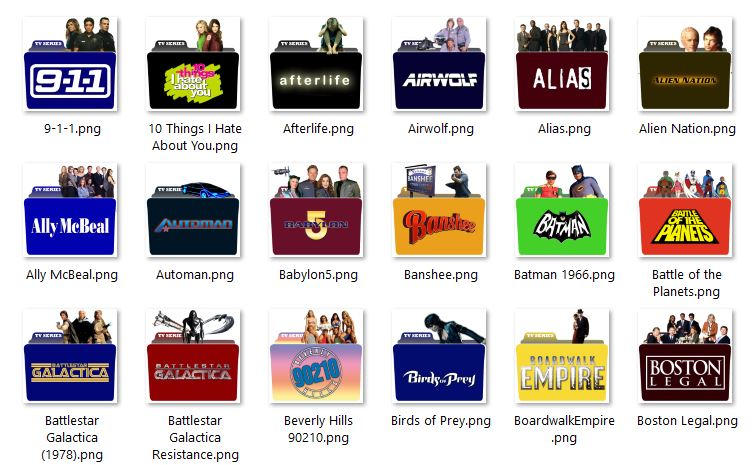TV Folders 1 by DarthLocutus545 on DeviantArt