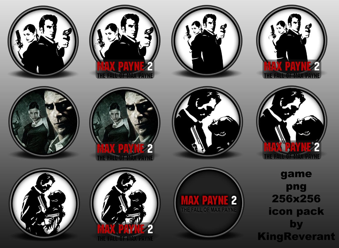 Max Payne 2 png icon pack by KingReverant on DeviantArt