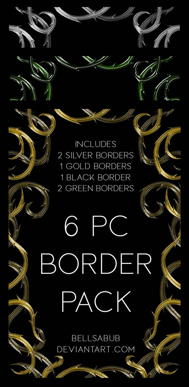 Border Pack #9 by bellsabub on DeviantArt