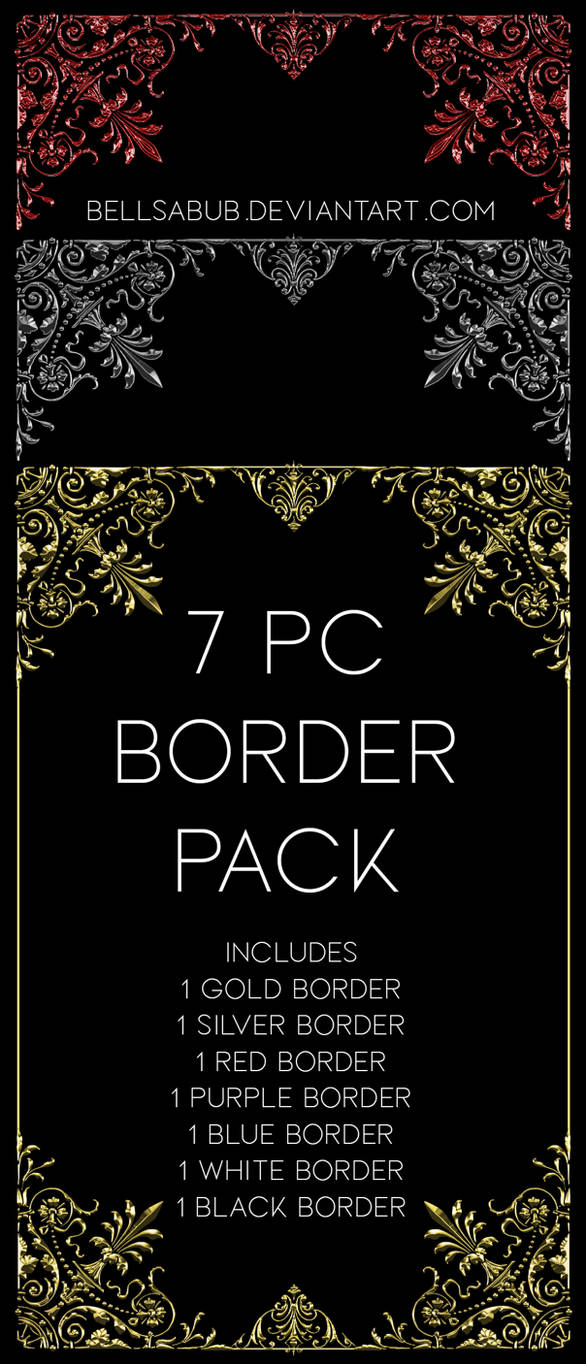 Border Pack #10 by bellsabub on DeviantArt