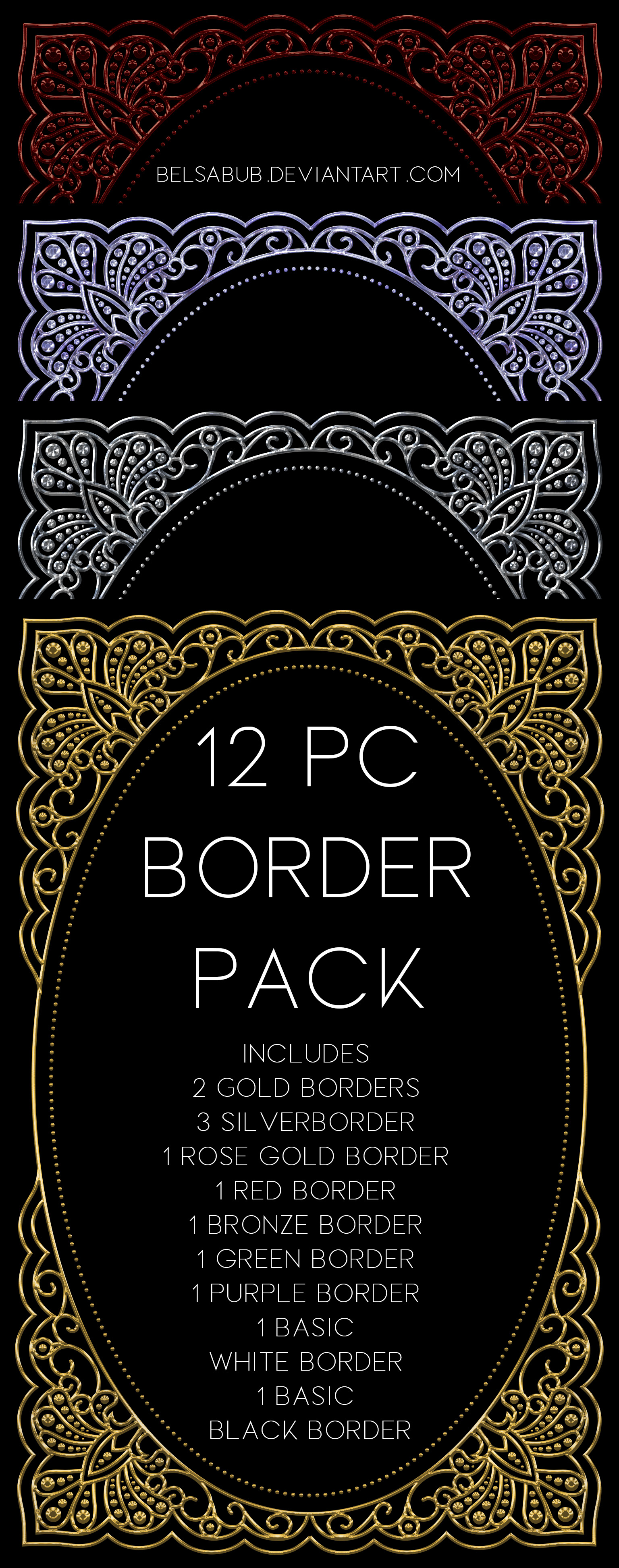 Border Pack #18 by bellsabub on DeviantArt