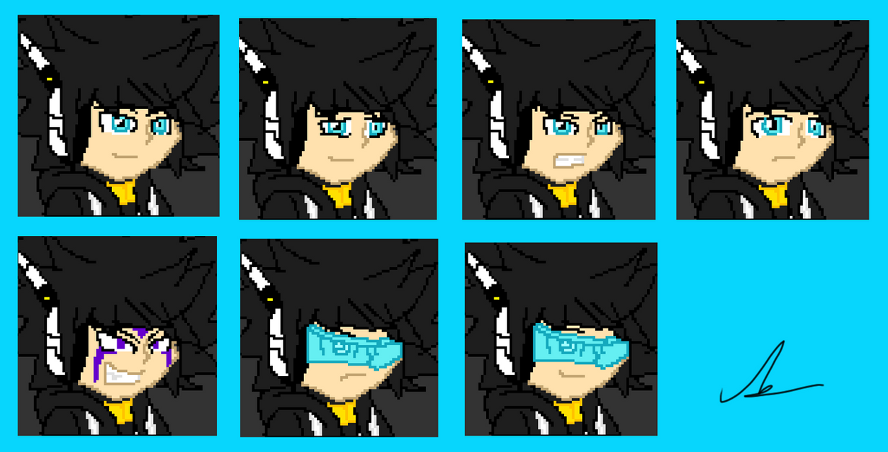 Kiryu AR-X ( ZX ) Mugshots Sprite Sheet by mkf2308 on DeviantArt