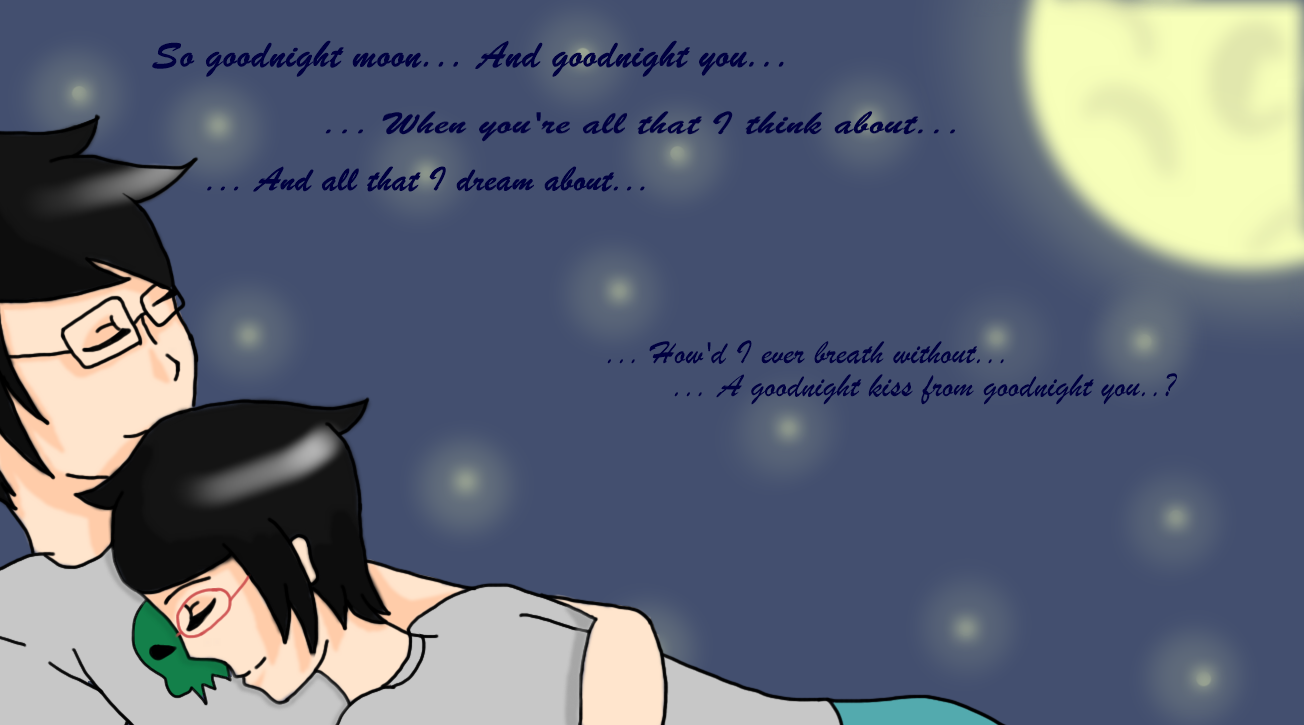 'So goodnight moon... And goodnight you...' by ShadoeKat on DeviantArt