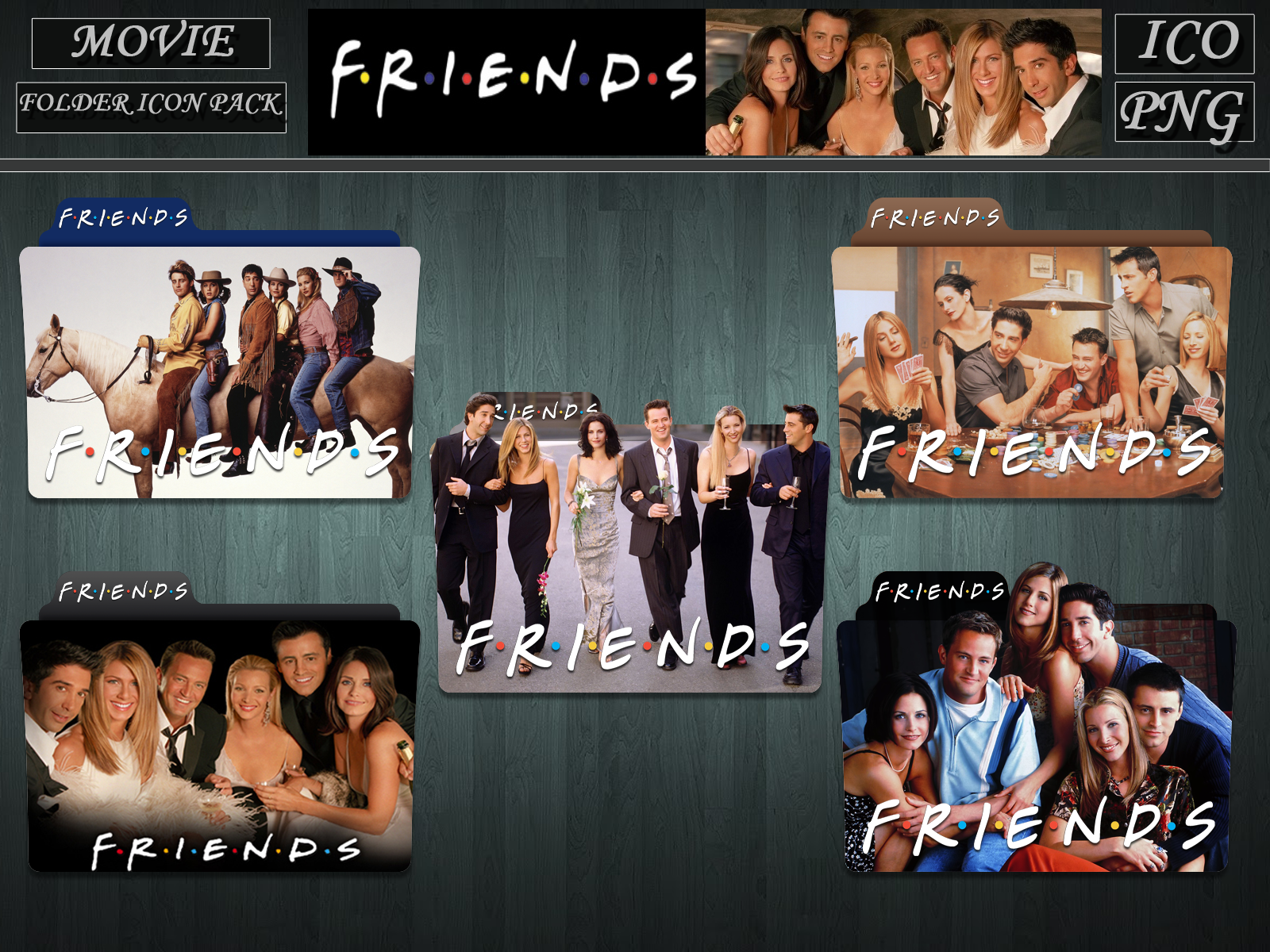Friends TV series GENERAL folder icon pack by Zsotti60 on DeviantArt