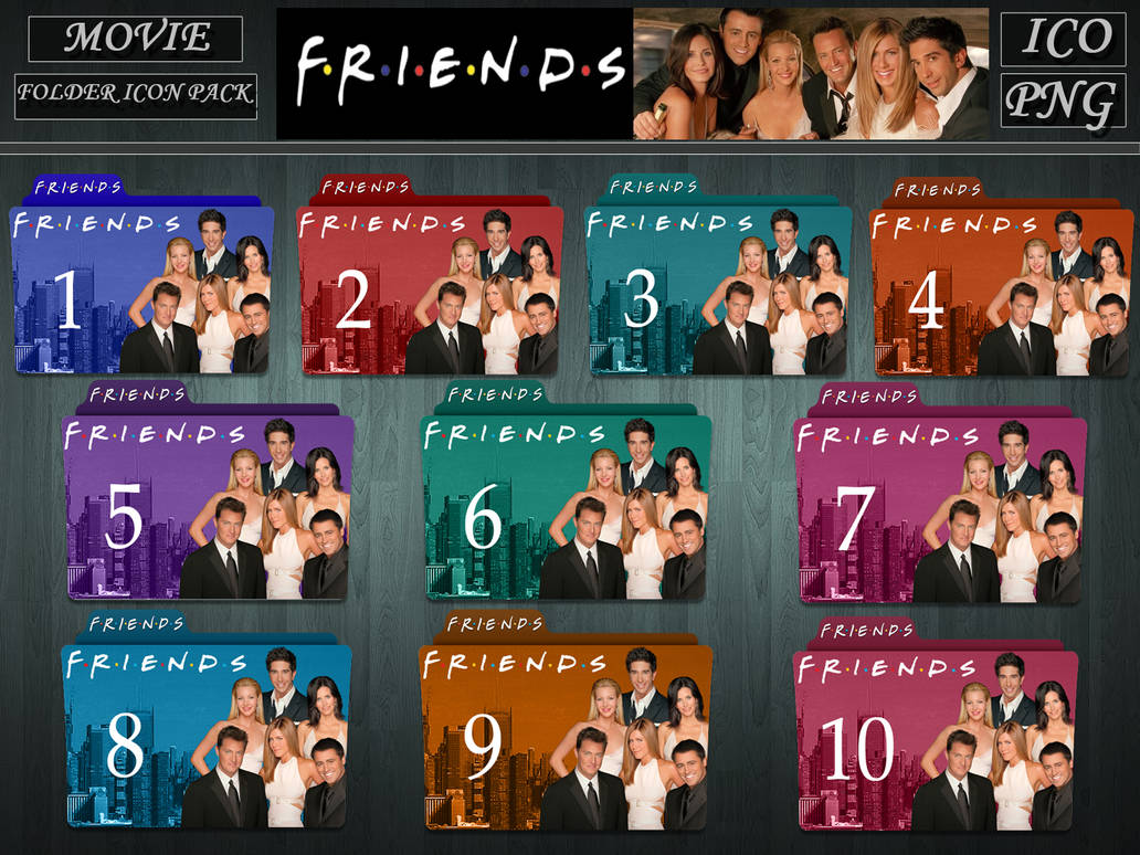 Friends TV series folder icon pack for EACH SEASON by Zsotti60 on ...