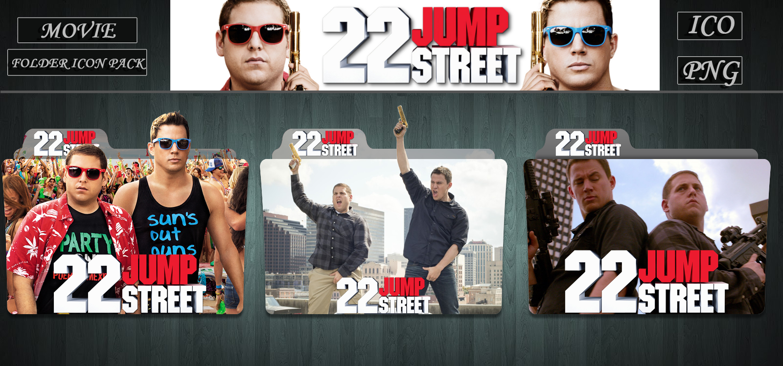 22 Jump Street (2014) folder icon pack by Zsotti60 on DeviantArt