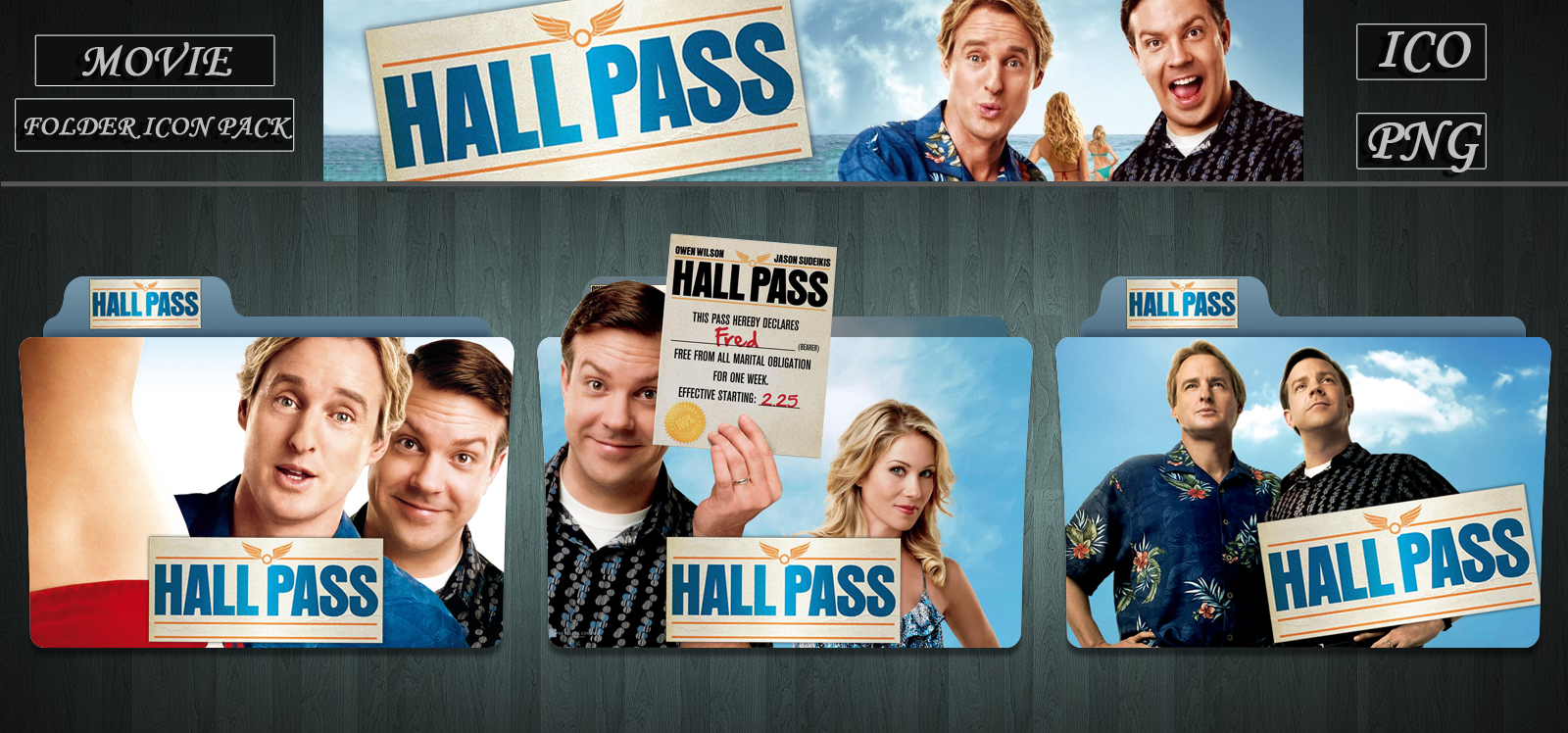 Hall Pass (2011) folder icon pack by Zsotti60 on DeviantArt