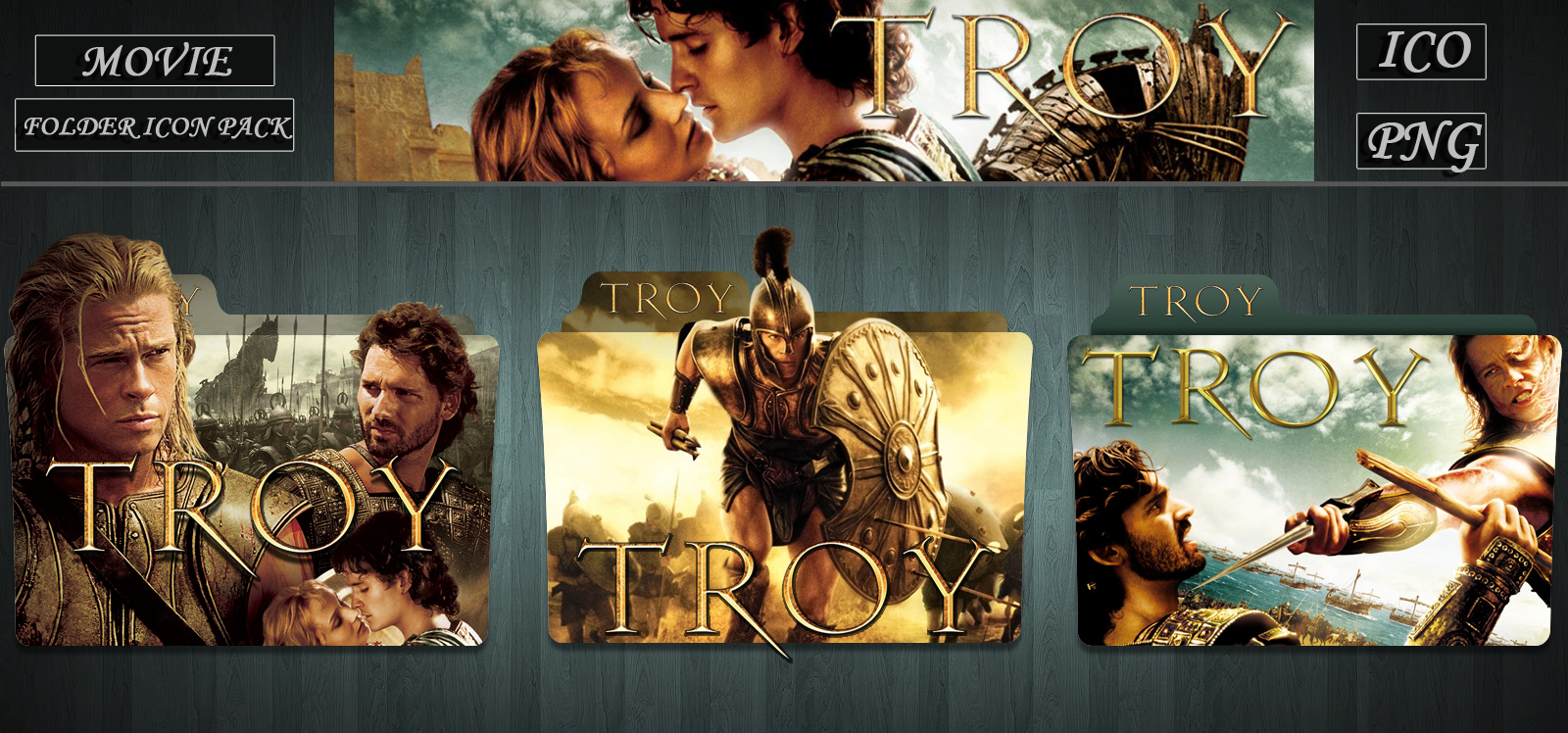 Troy (2004) folder icon pack by Zsotti60 on DeviantArt