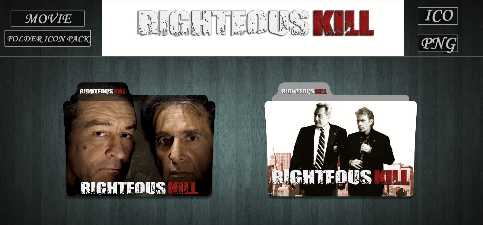 Righteous Kill (2008) folder icon pack by Zsotti60 on DeviantArt