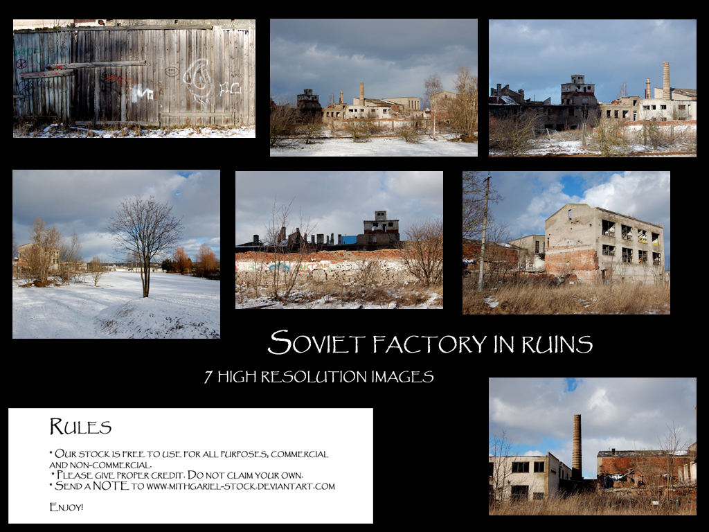 Soviet factory in ruins by Mithgariel-stock on DeviantArt