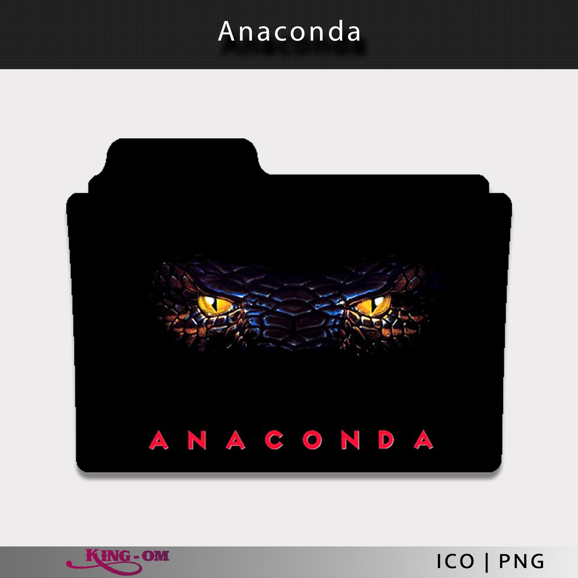 Anaconda Folder Icon by king-om on DeviantArt