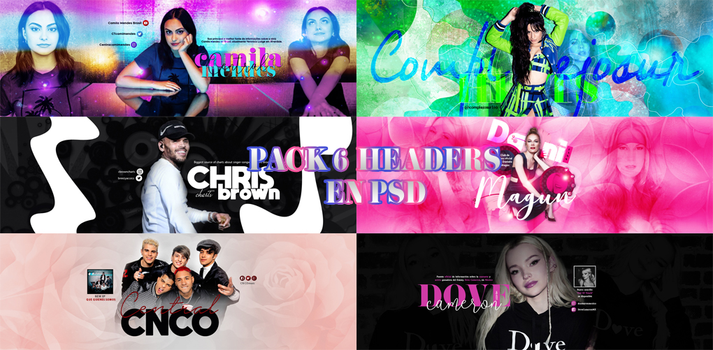 +Pack Headers en PSD by SelenaPurpleewDirect on DeviantArt