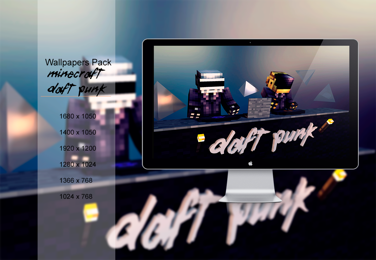 Minecraft- Daft Punk by Extreme001 on DeviantArt