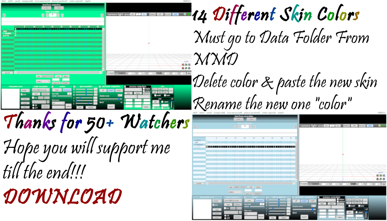 MMD Skin DL Watchers Gift 50+ by MikaOokami20 on DeviantArt