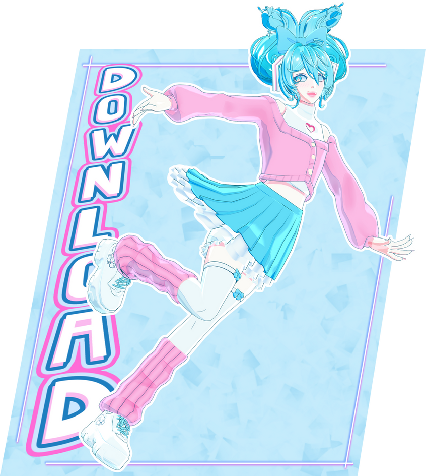 MMD DL | Cinnamonroll Miku by Berry-Jar on DeviantArt