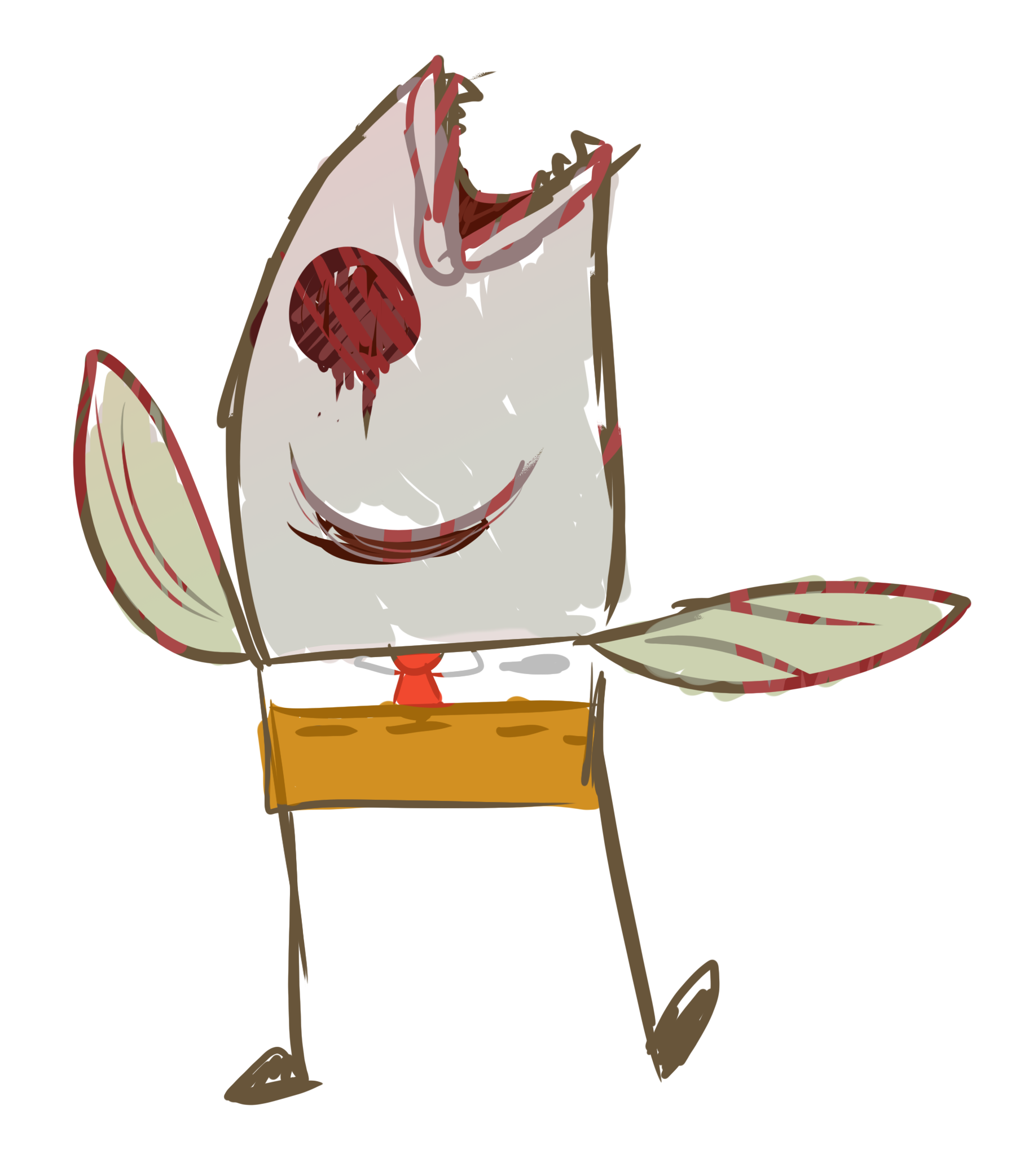 Spongebob Fish-head by Art-a-bod on DeviantArt