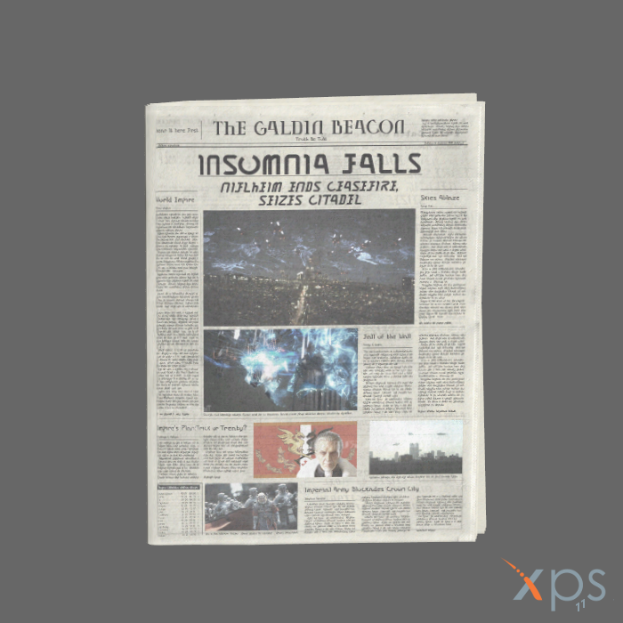 FFXV Newspaper by Hatredboy on DeviantArt