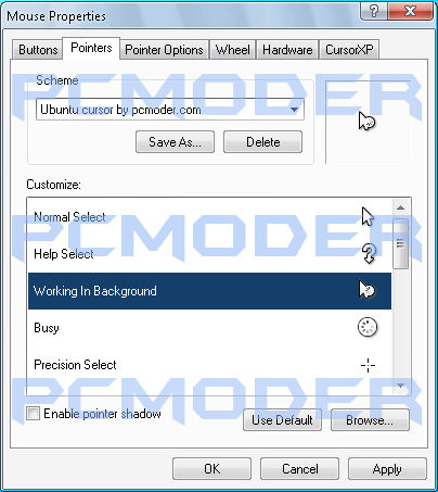 ubuntu cursor for windows xp by knowledgeorb on DeviantArt