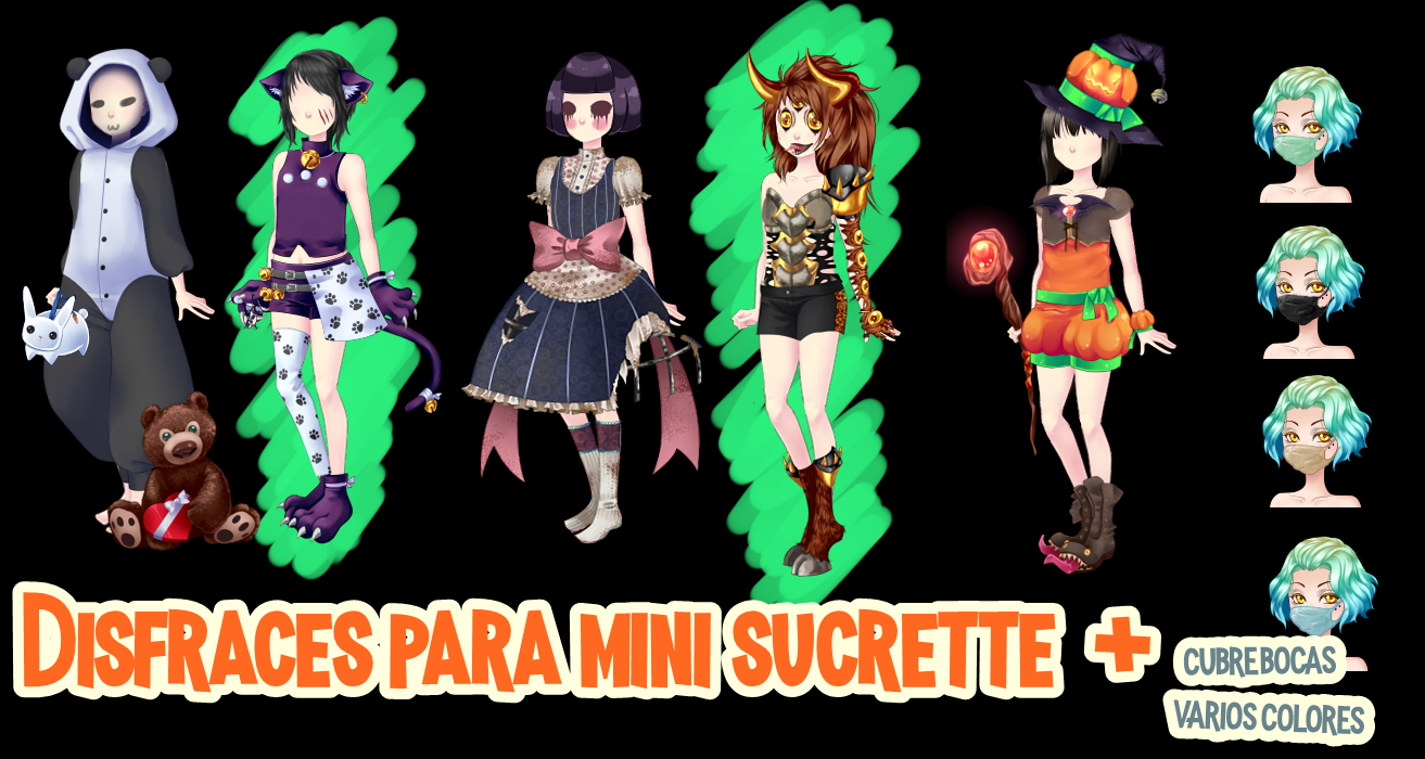 CDM PACK Mini costume y cubre bocas by loligirlmikufan on DeviantArt