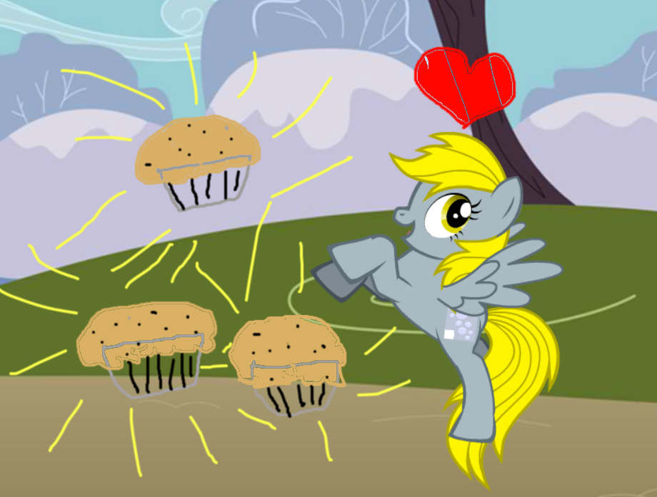 derpy + muffins = love by silverandshadowfan on DeviantArt