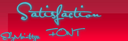 Satisfaction Font by EdyMcintyre on DeviantArt