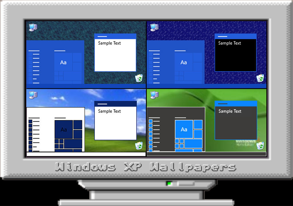 Themes for Windows 10 with Backgrounds of WinXP by Come2Back on DeviantArt