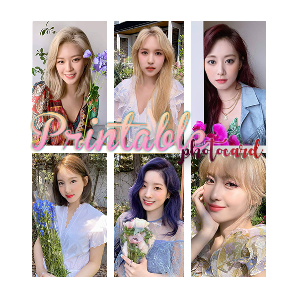 Printable photocard TWICE by Wildnessgraphics on DeviantArt