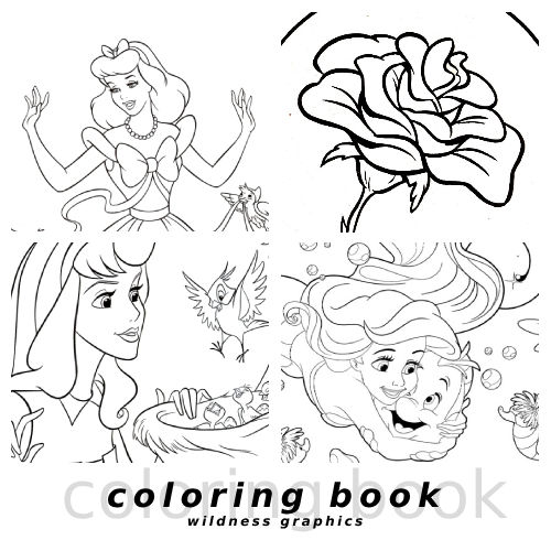Coloring Book - Disney Princess by Wildnessgraphics on DeviantArt