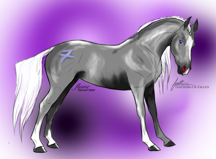 Frozen Demon | Equine Digital Painting by FlamedTiger on DeviantArt