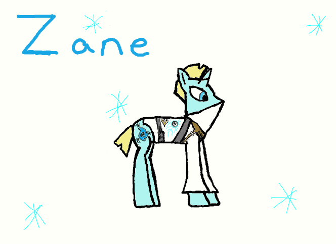 Ninjago Zane as a pony in Season 3 by snowowl12 on DeviantArt