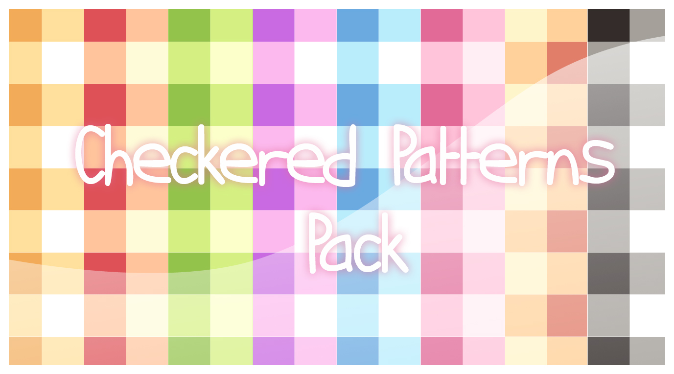 PS : Checkered-Patterns Pack by Pluvias on DeviantArt