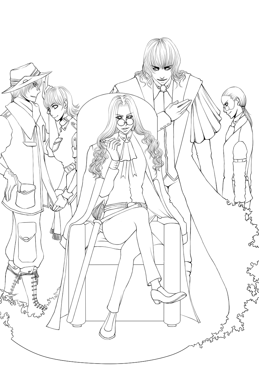 Hellsing lineart by leEGOIST on DeviantArt