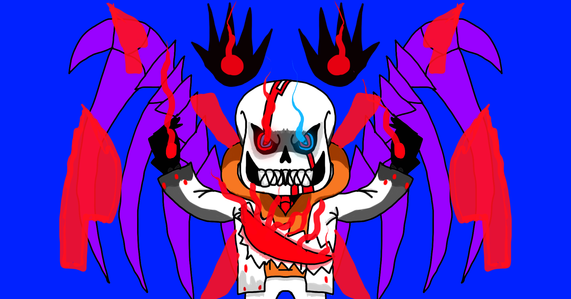 Dustrust Sans - Phase 5 by StickZreal on DeviantArt