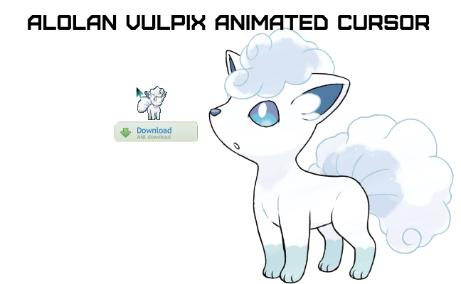 Alolan Vulpix animated curosr by PokekexD on DeviantArt