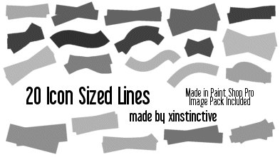 20 Icon Sized Lines by xinstinctive on DeviantArt