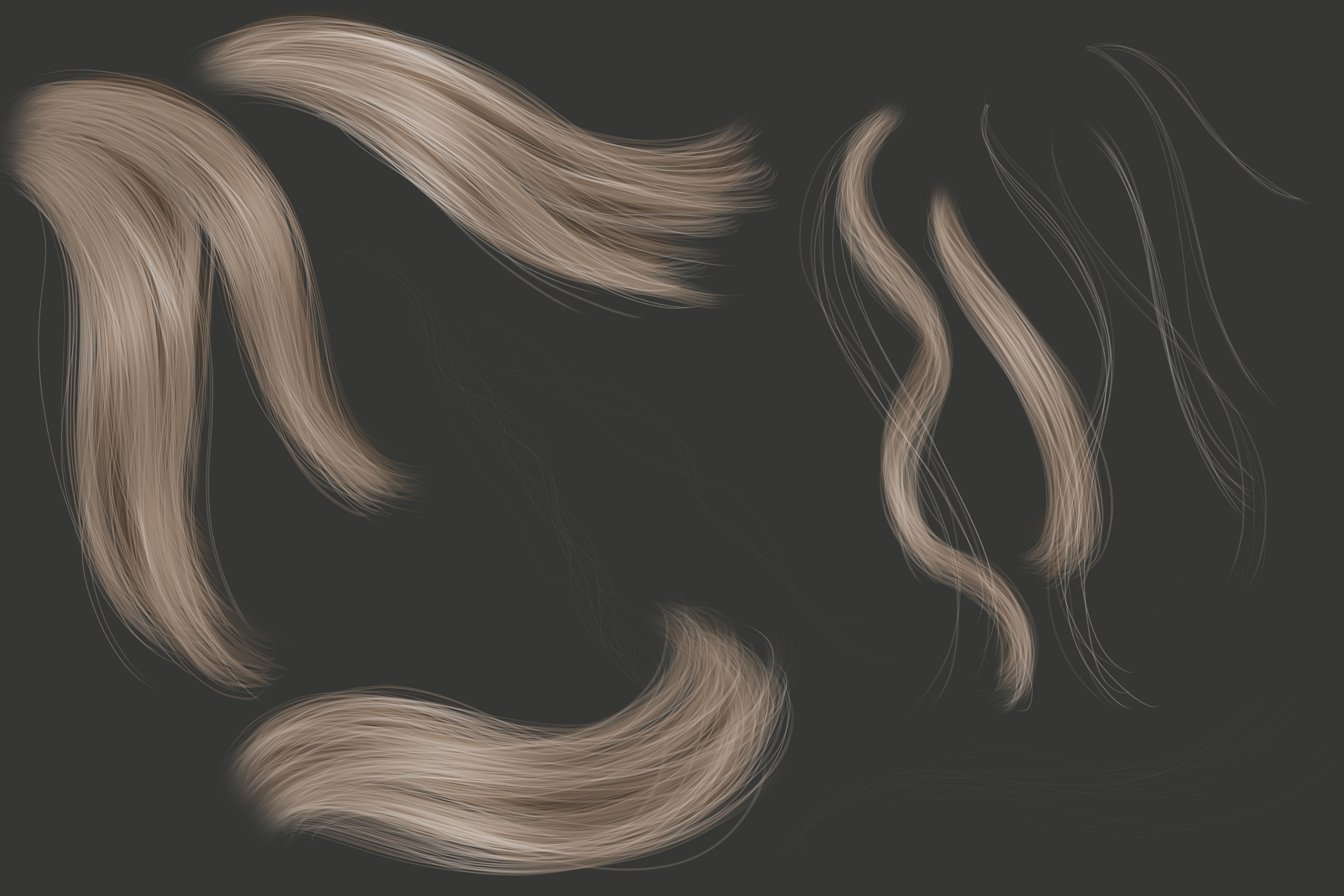 Hair Strands by MrsDebora on DeviantArt