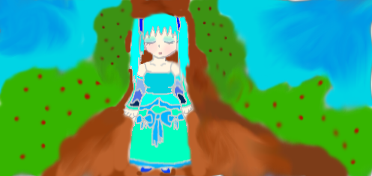 Miku and magic forest by PinkkiES on DeviantArt