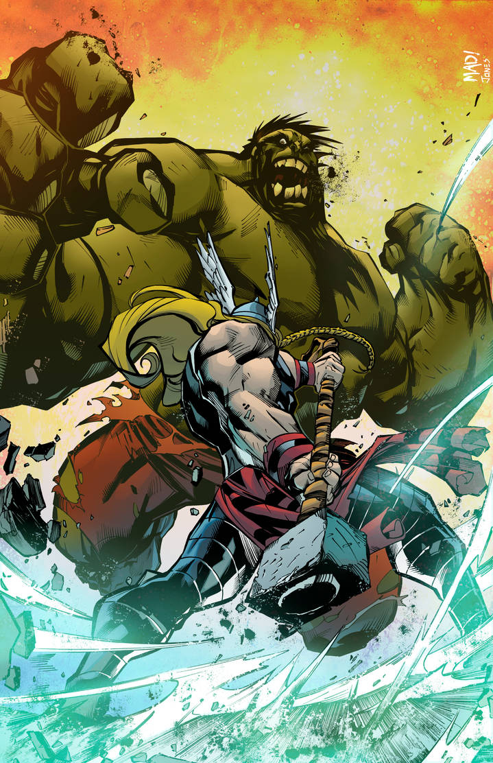 Hulk vs Thor by CallahanColor on DeviantArt